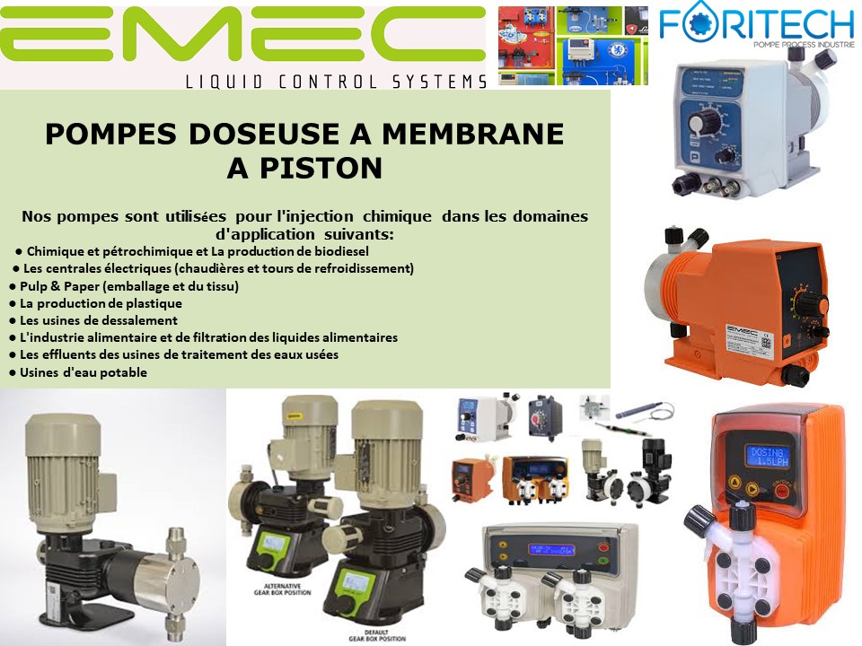 Nouvelle gamme de pompes doseuse industriel - Foritech